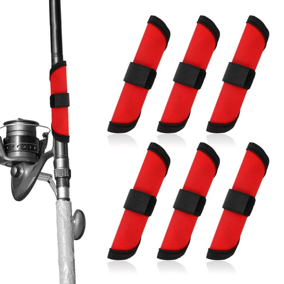 6 Pack Fishing Lure Covers 6 Inch Bait Gloves Lure Wrap Fishing Hook ...