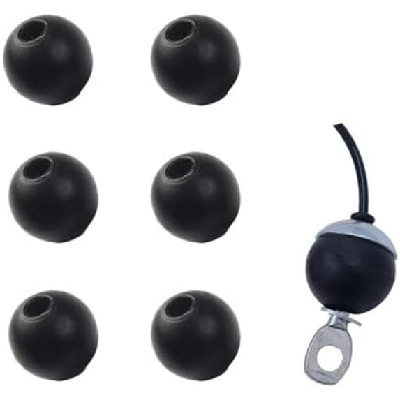 6 Pack Fitness Pulley Cable Ball Stopper Attachment Replacement Stop ...