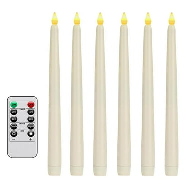 Flameless Taper Candles Christmas Tree Shaped Candle Lights Battery ...