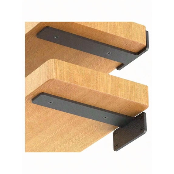 6 Pack Floating Shelf Brackets, 6 Inch Heavy Duty Industrial Shelf ...