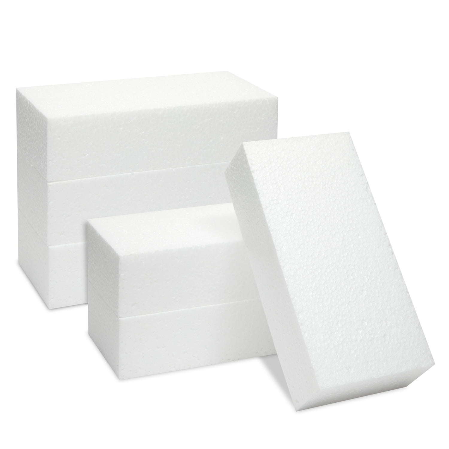 6 Pack Styrofoam Floral Blocks for Crafts - Polystyrene Bricks for Art ...
