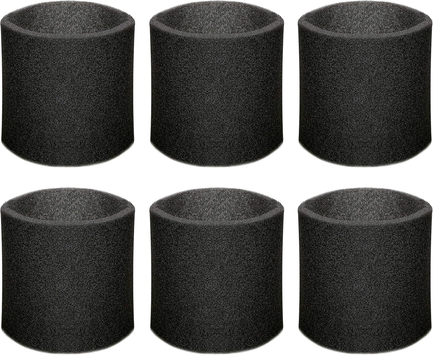 6-Pack Foam Filter for Wet Pick-up, VFF51 3701, Compatible with HART 5 ...