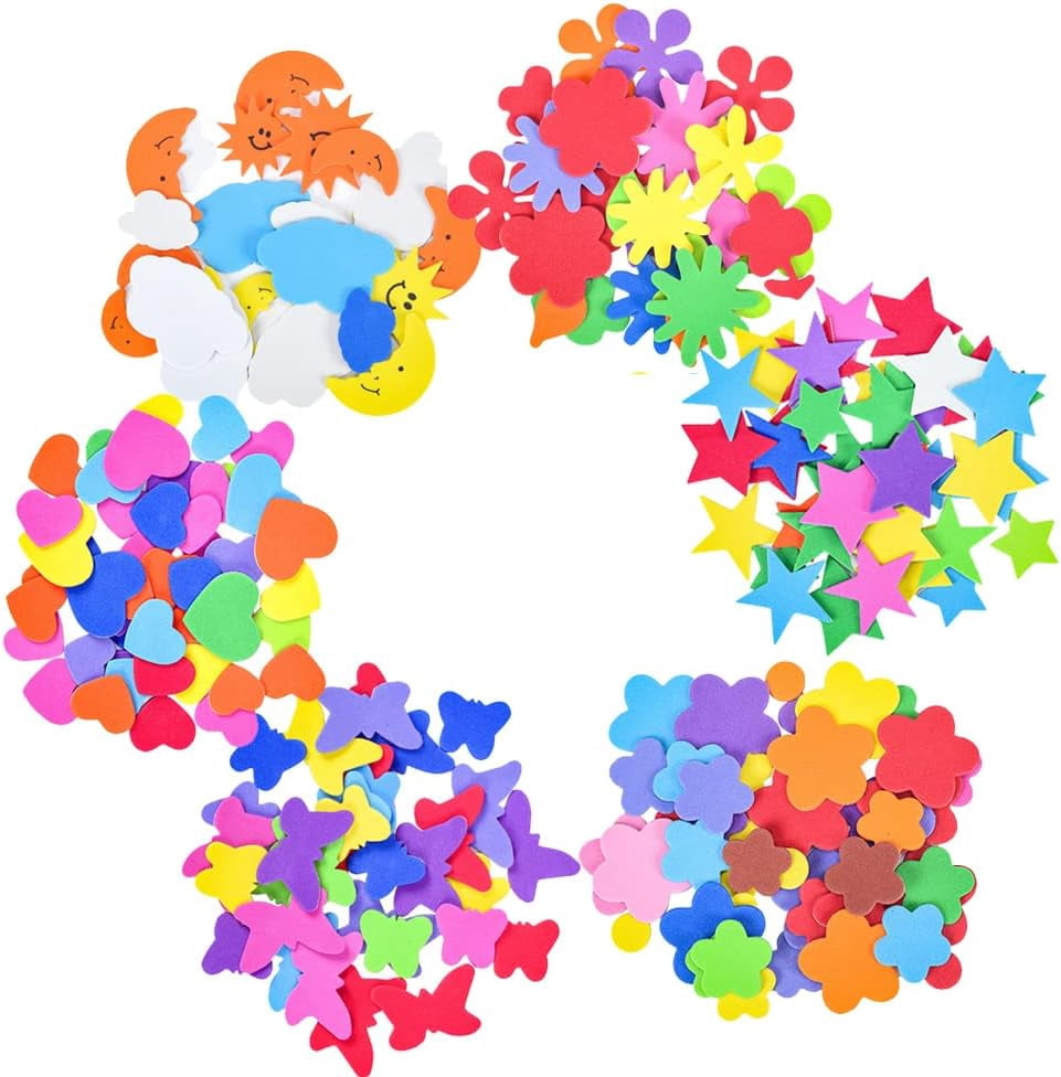 6 Pack Foam Letter Sticker 3D Colorful Self-Adhesive Foam Journal ...