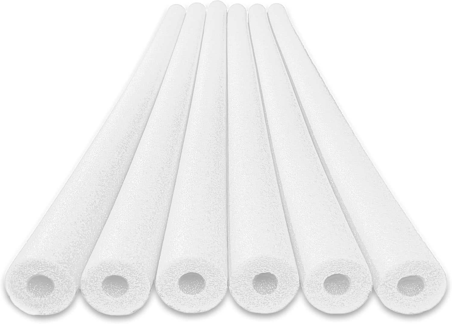 6 Pack Foam Pool Noodles Hollow Core 59" Large Floating Swim Noodle For ...