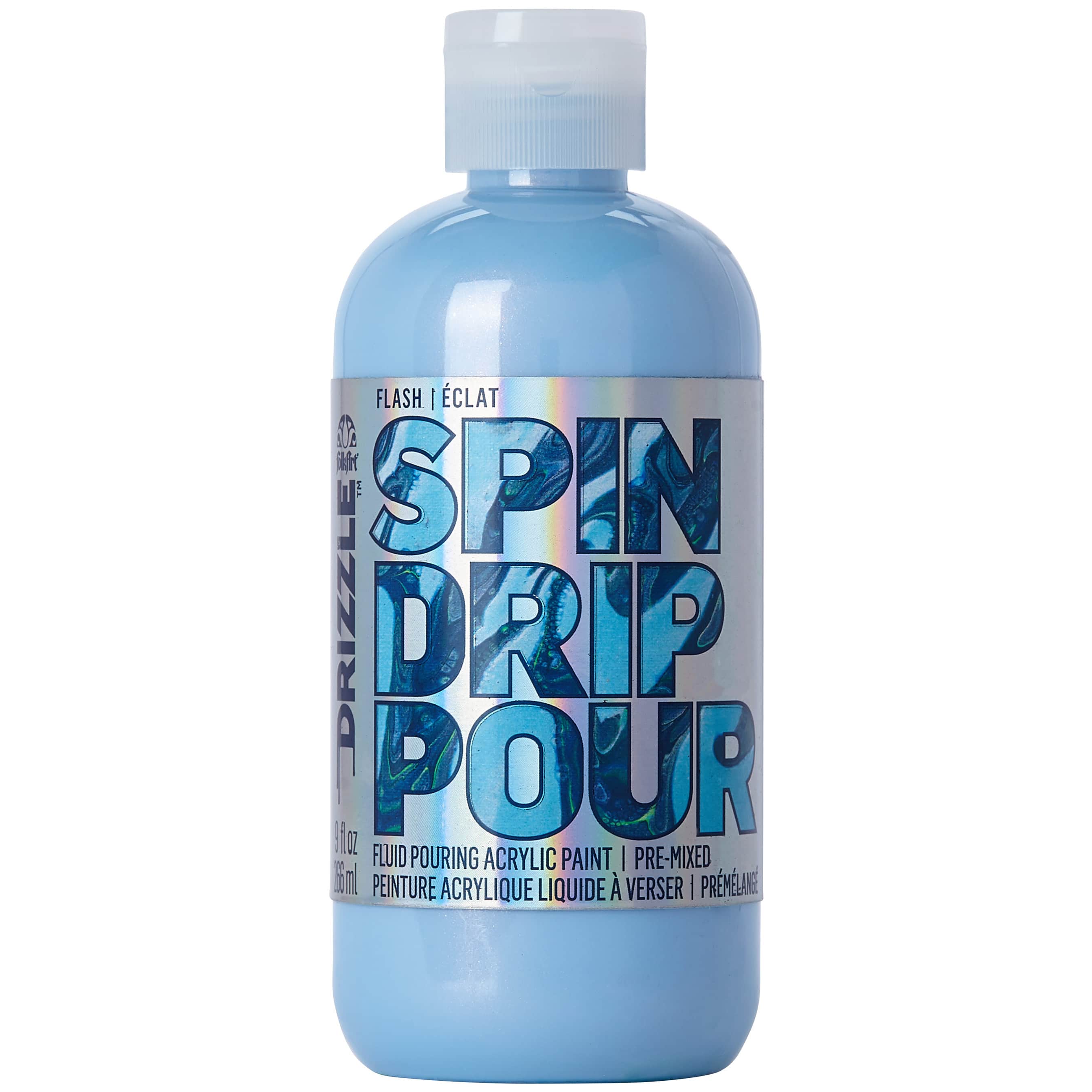 6 Pack: FolkArt® Drizzle™ Flash Pour Fluid Pouring Acrylic Paint ...