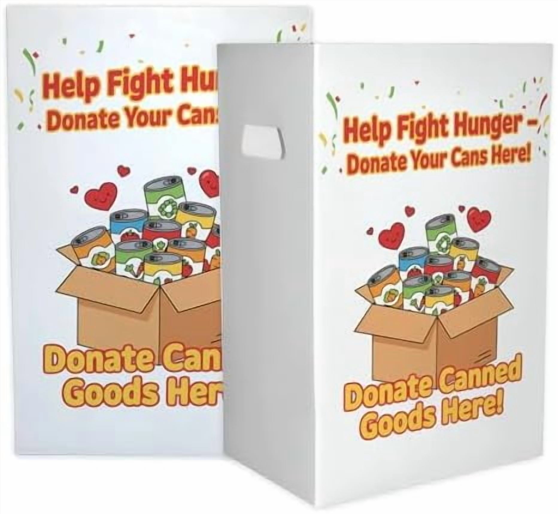 6-Pack Food Drive Donation Bins – 22.3 Gallon Collapsible Boxes with ...