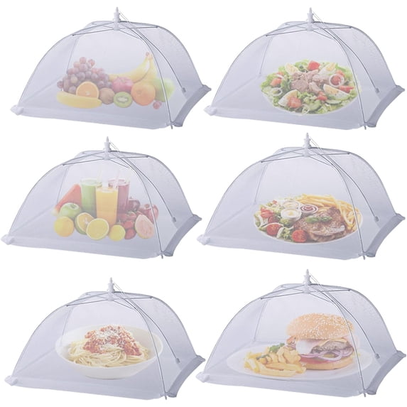 6 Pack Food Net Food Covers for Outdoors, Mesh Food Tents Screen ...