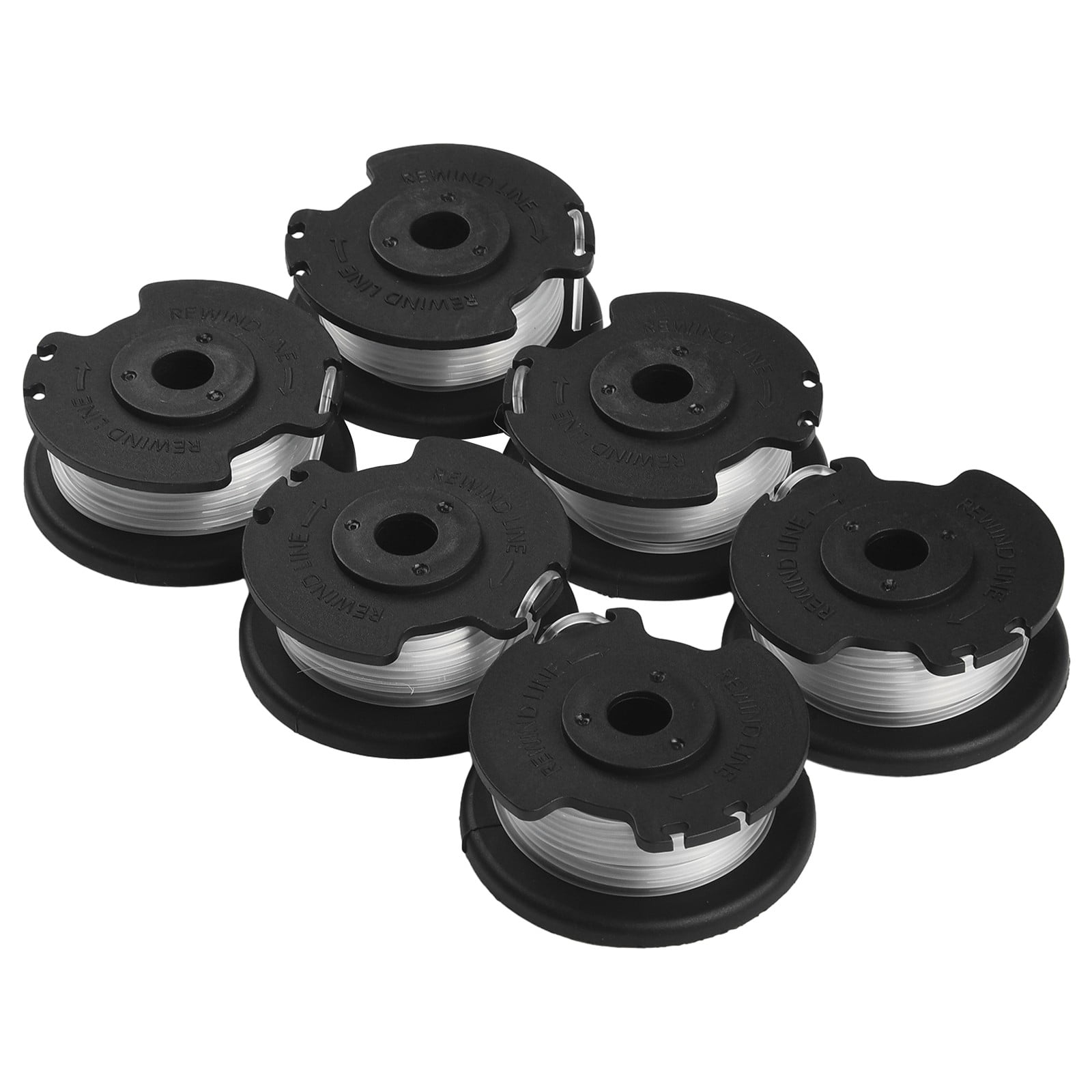 Ruibeauty 6 Pack Spool for Hyper Tough String Trimmer, 0.065-IN Line ...