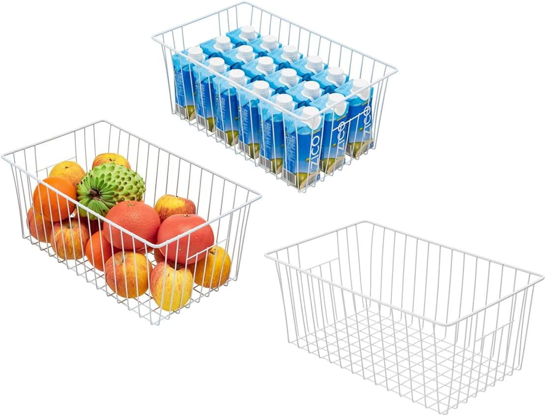 6 Pack Freezer Organizer Bins - Stand up Freezer Organizers for 16 Cu ...