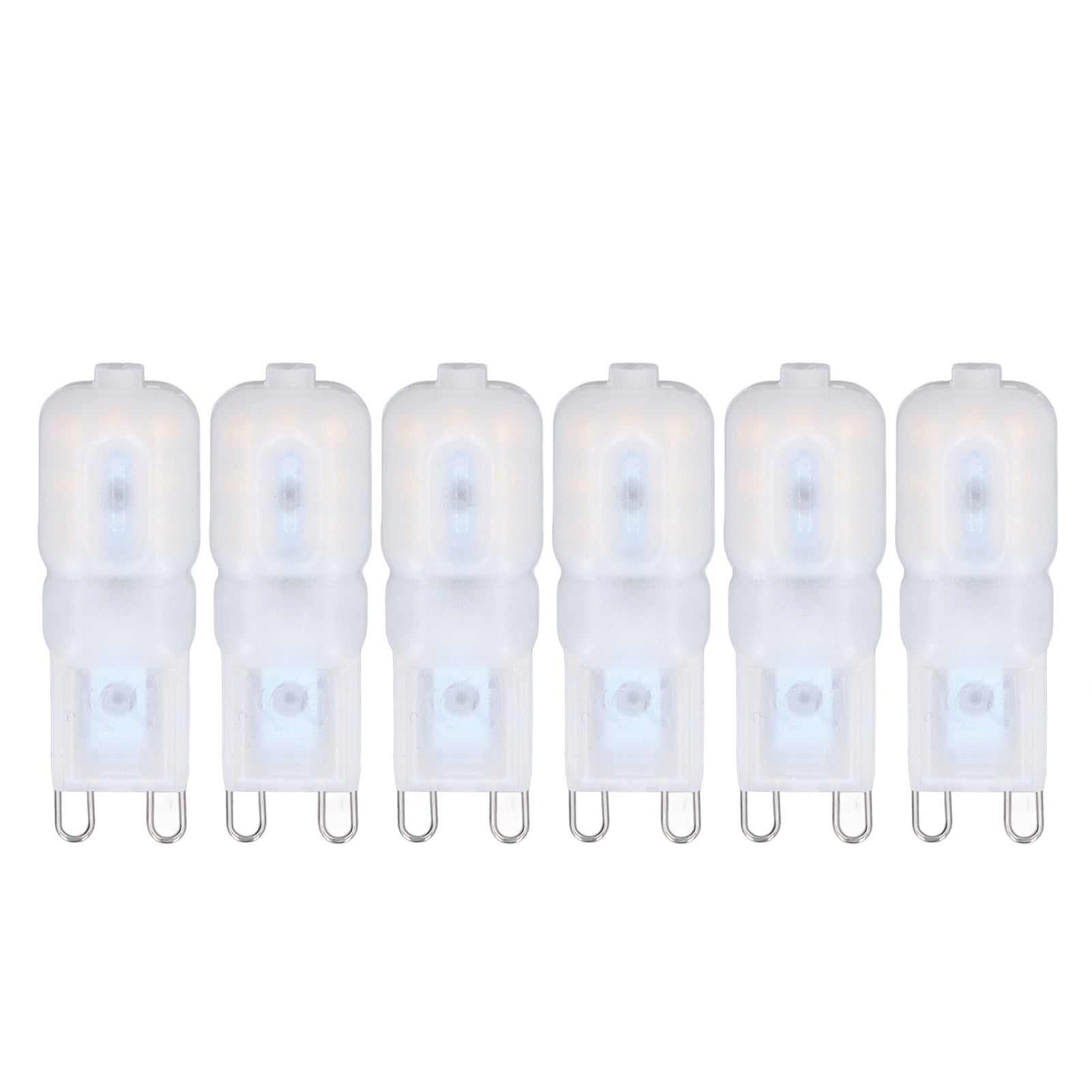 6-Pack G9 LED Light Bulbs - Dimmable 3W, 360-Degree Lighting, Energy ...