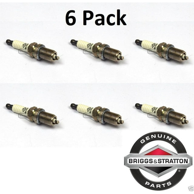 6 Pack Genuine Briggs & Stratton 491055 Spark Plug Fits Champion RC12YC ...