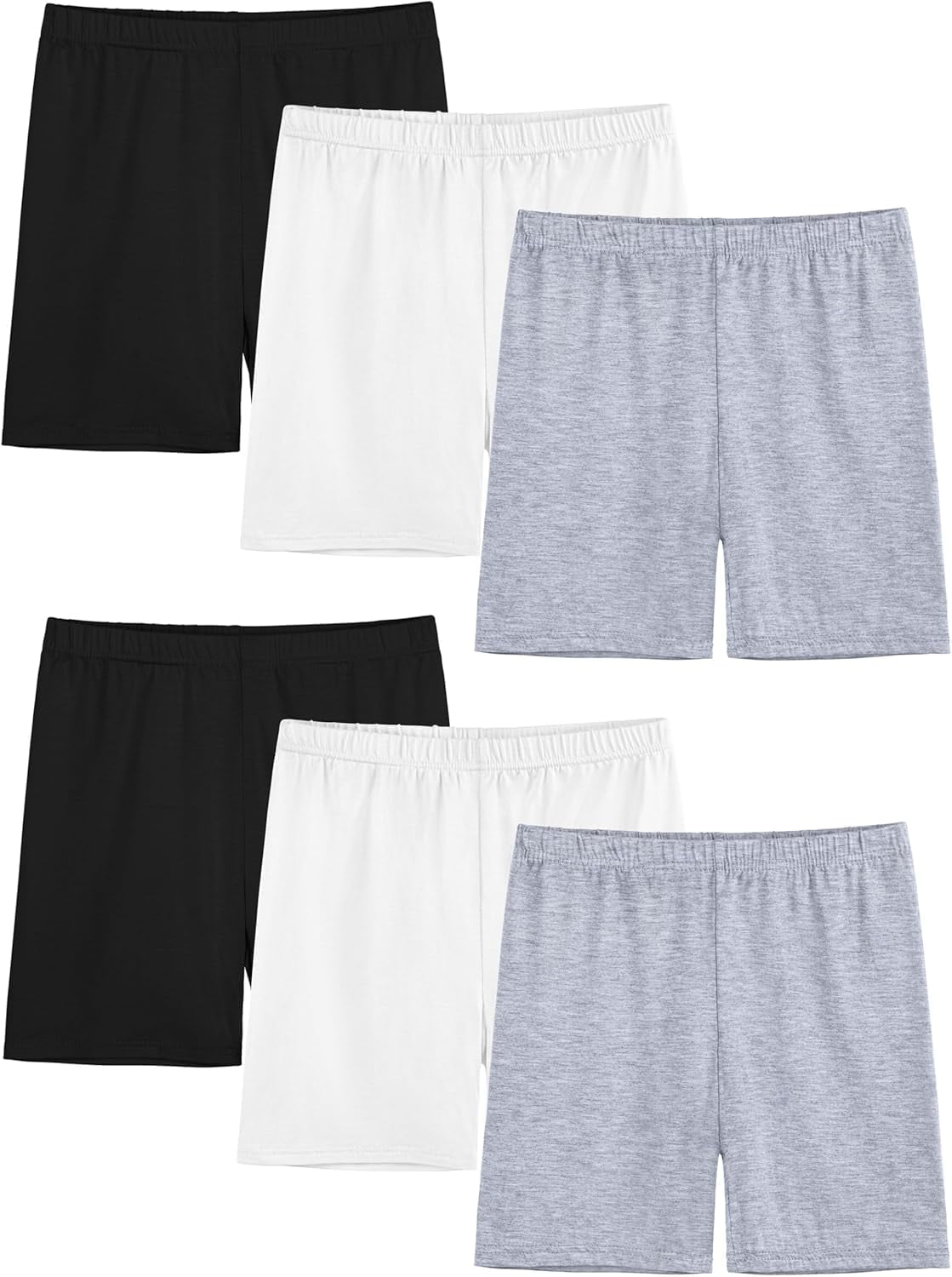 6 Pack Girls Bike Shorts Cartwheel Shorts for Girls Toddler Biker Under ...