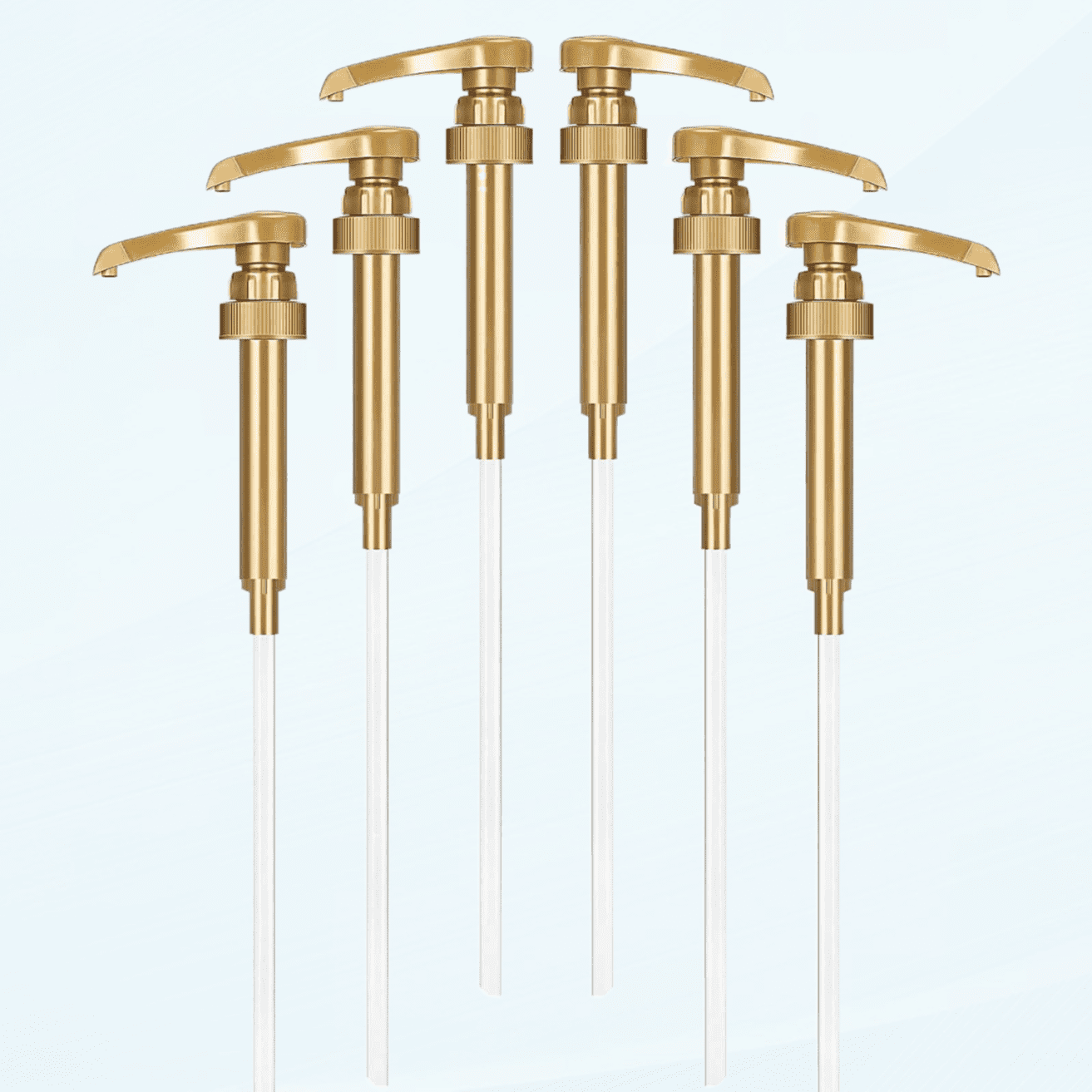 6-Pack Gold Torani Syrup Pump for Coffee Syrup Bottle by Little Squirt ...