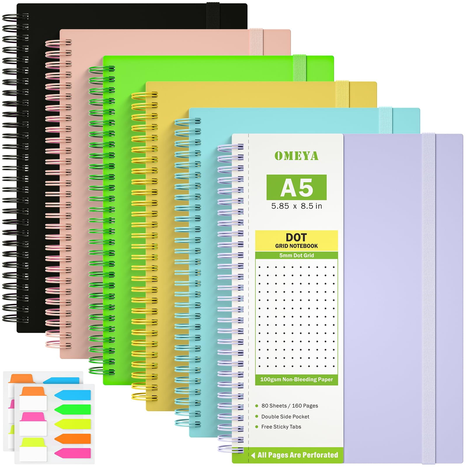 6 Pack Graph Paper Notebook - Walmart.com