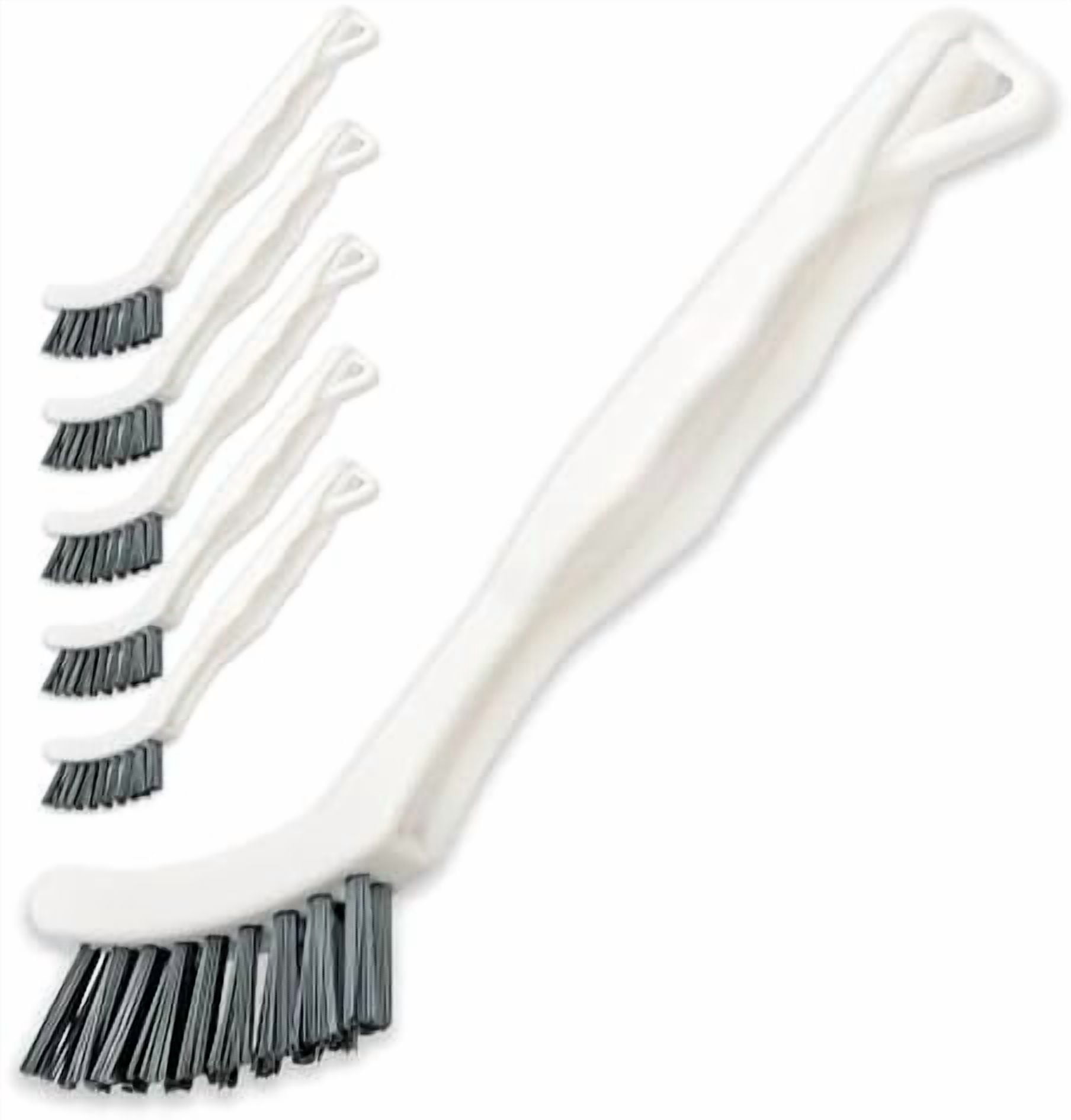 6-Pack Grout Cleaner Brush Scrub Set - Stiff Bristle Scrubbing & Detail ...