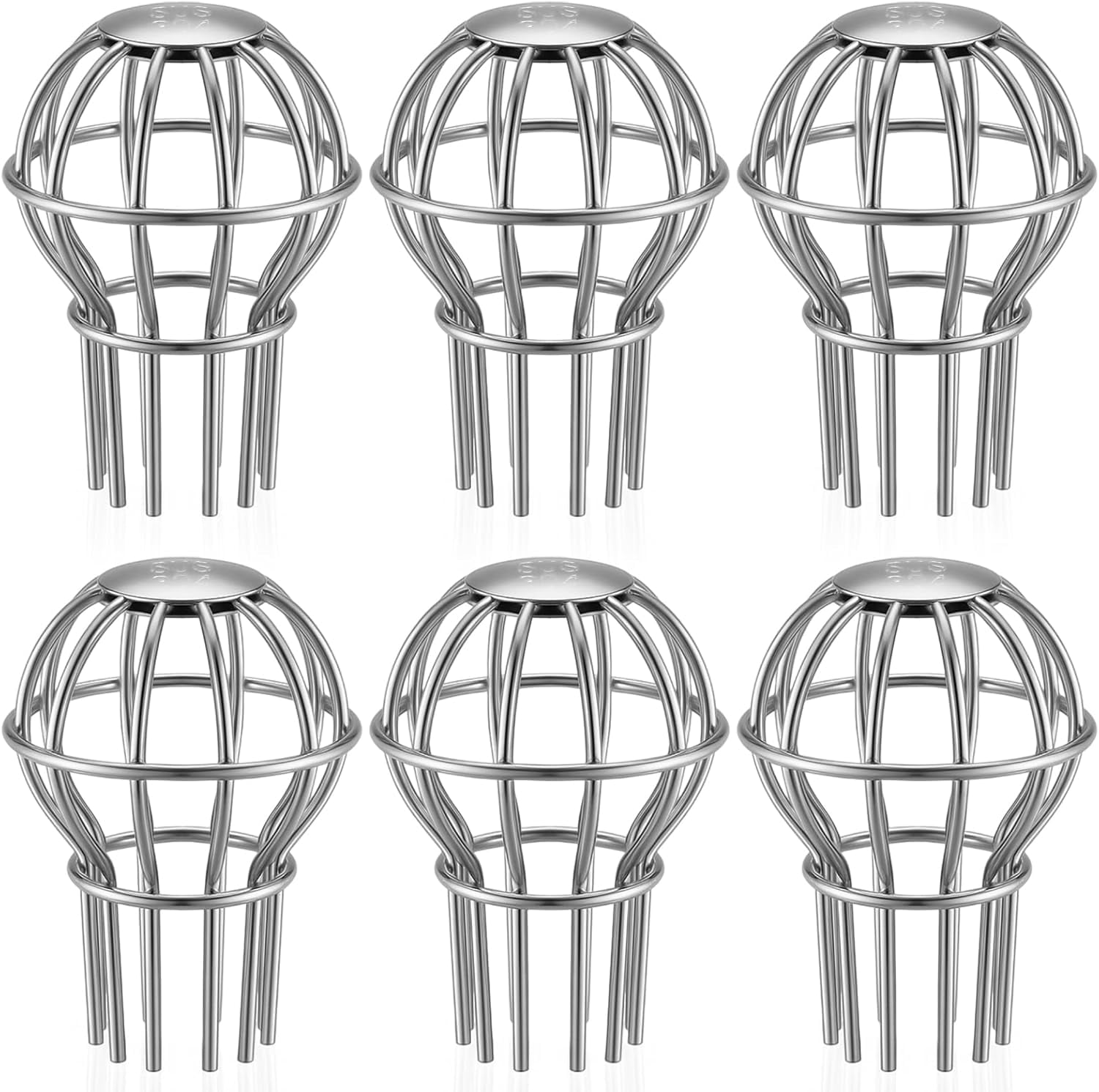 6 Pack Gutter Guard 2 Inch, 304 Stainless Steel Filter Strainer Fits 1. ...