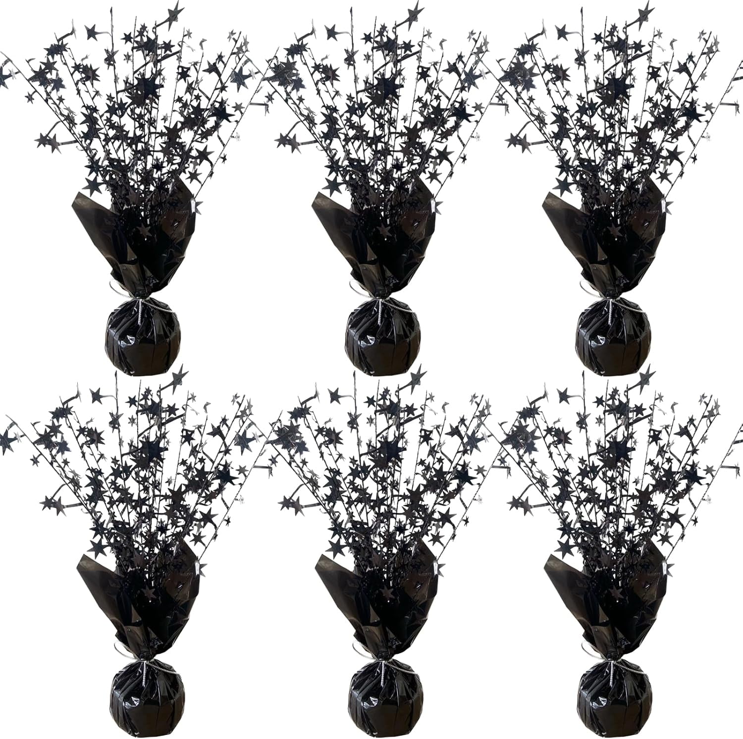 6 Pack Halloween Decorations Indoor Metallic Foil Spray Centerpieces ...