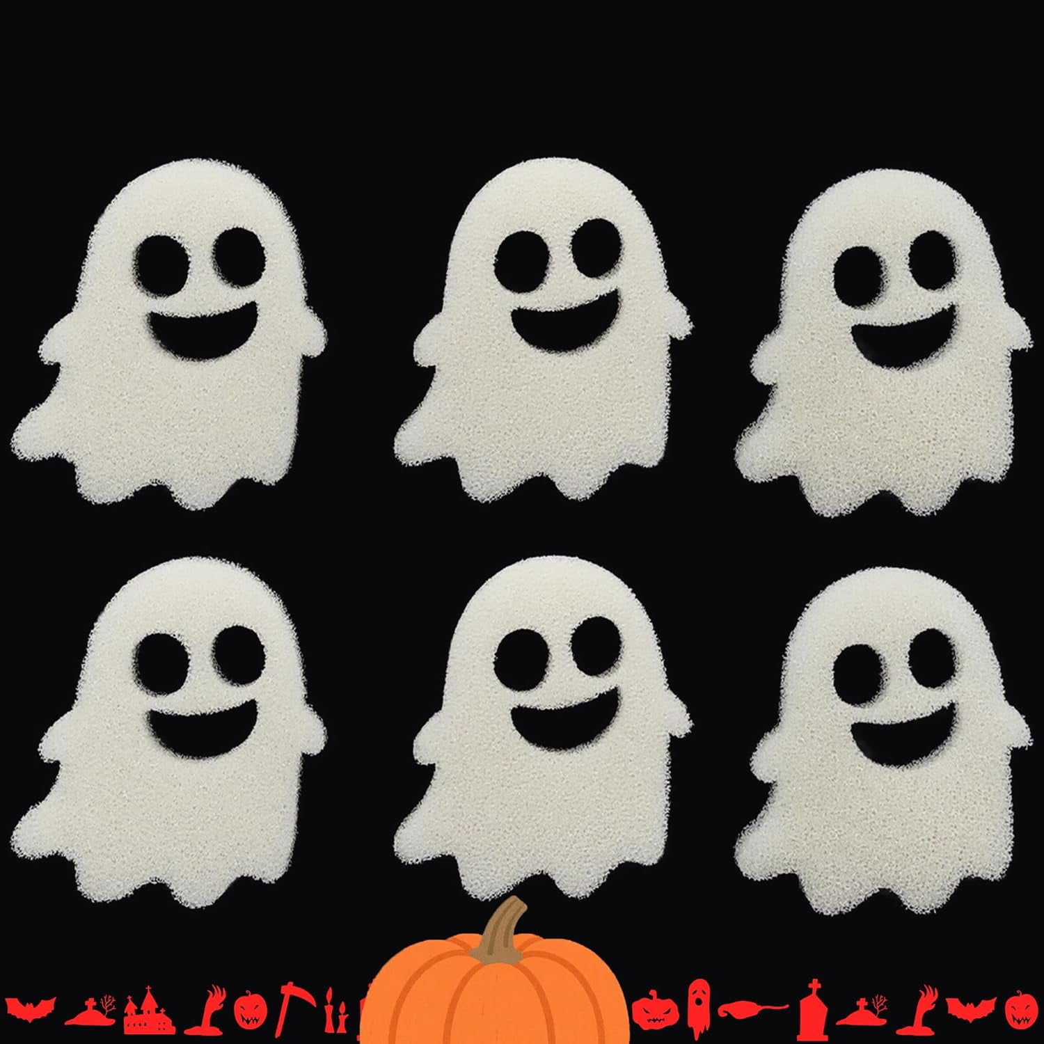 6 Pack Halloween Pet Hair Remover Tool for Laundry, Reusable Laundry ...