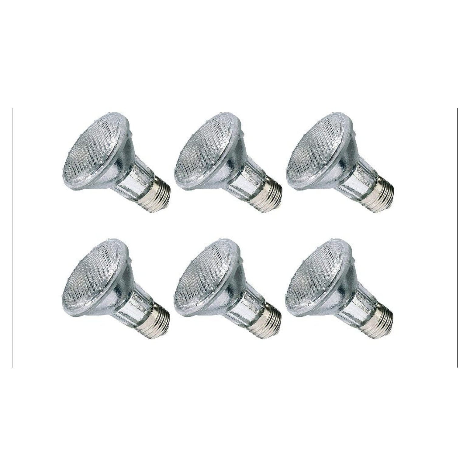 6-Pack Halogen PAR20 39 Watt (50W Replacement), Dimmable, 120 Volt, 40 ...