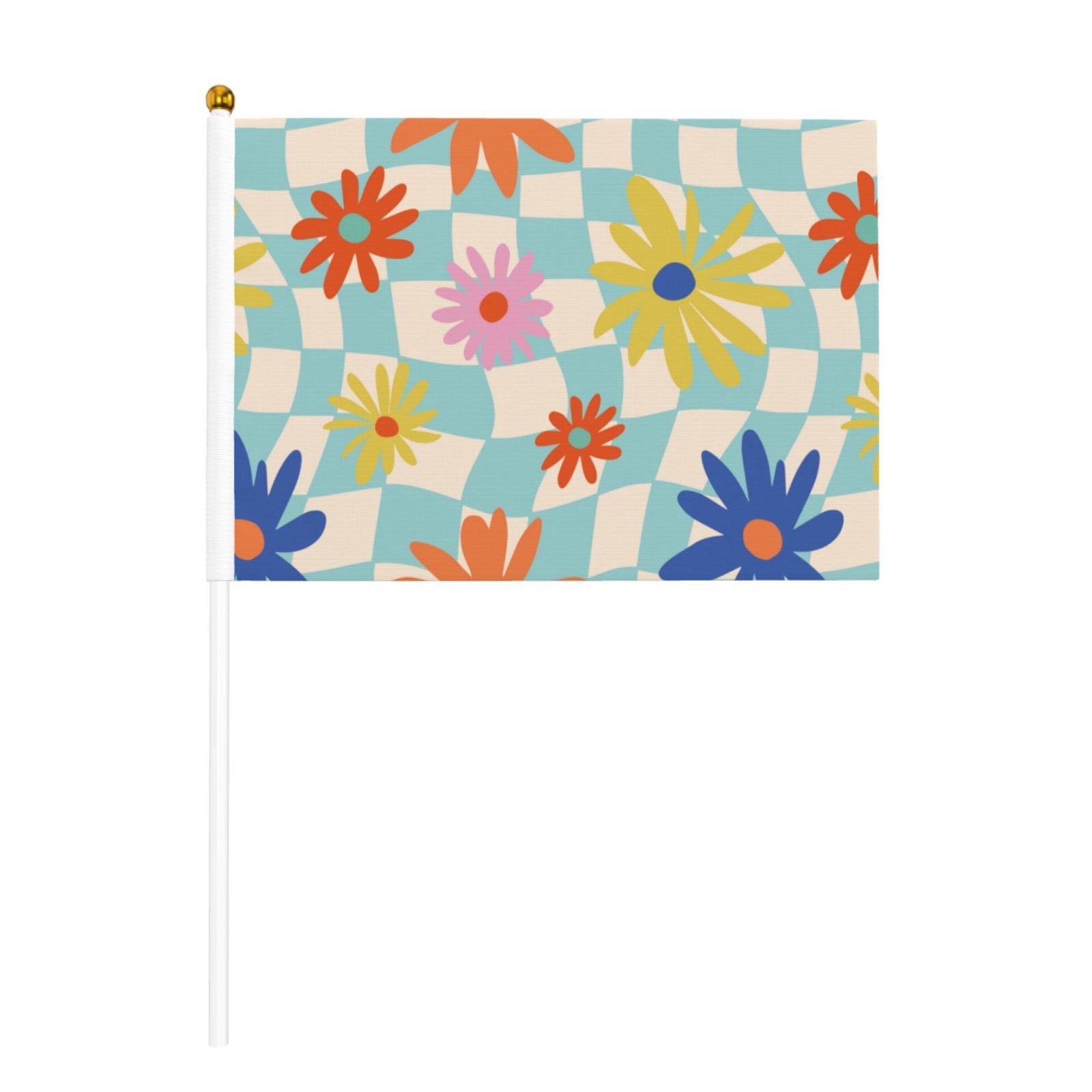 6 Pack Handheld Flag Double-Sided Hand Waving Flag 8.2×5.5in Used For ...