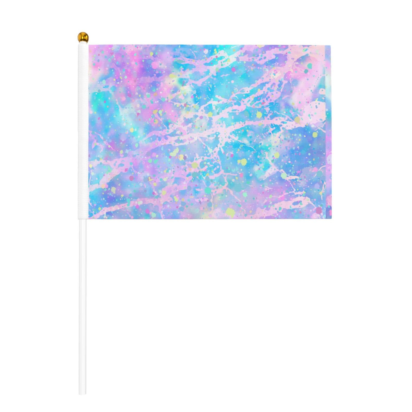 6 Pack Handheld Flag Double-Sided Hand Waving Flag 8.2×5.5in Used For ...