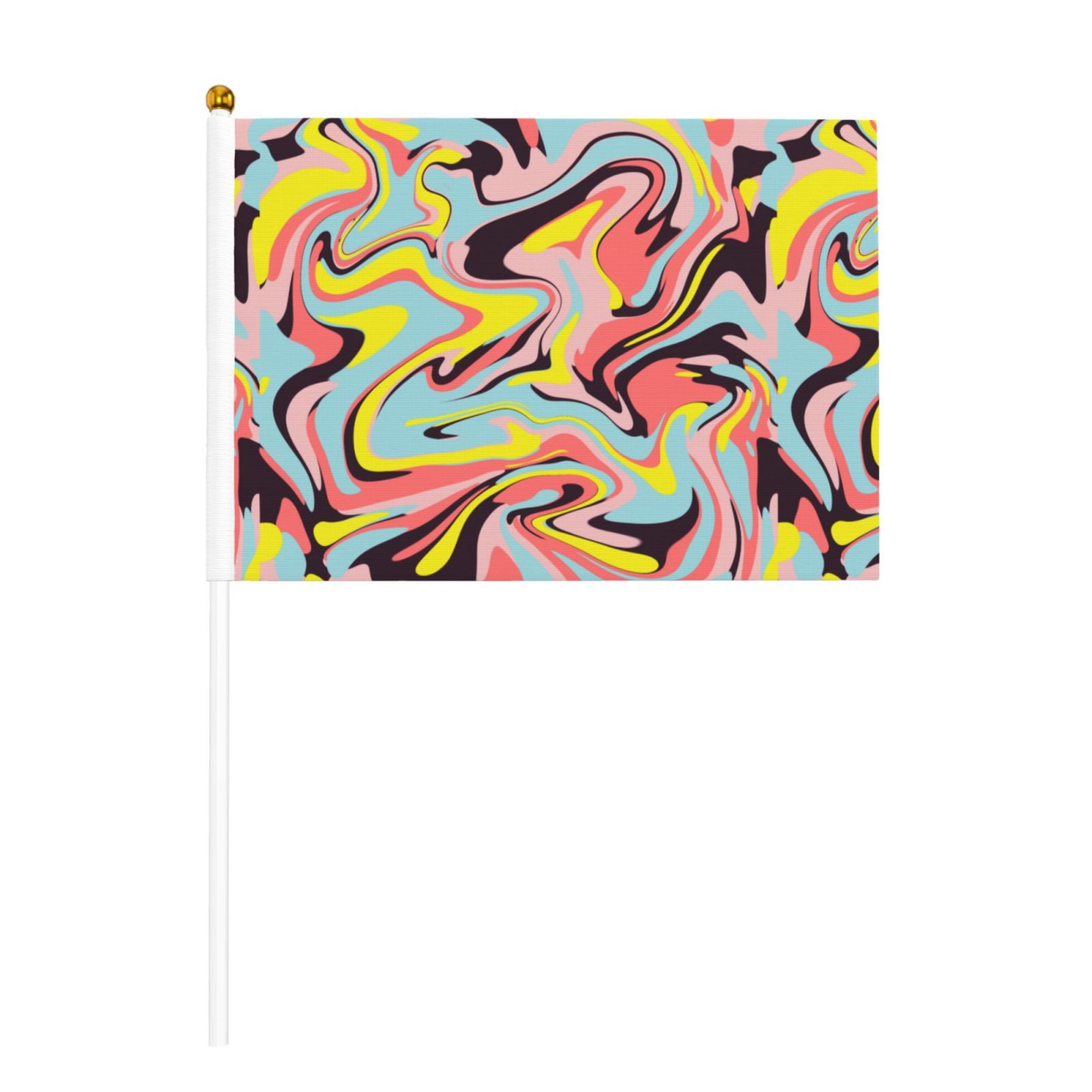 6 Pack Handheld Flag Double-Sided Hand Waving Flag 8.2×5.5in Used For ...