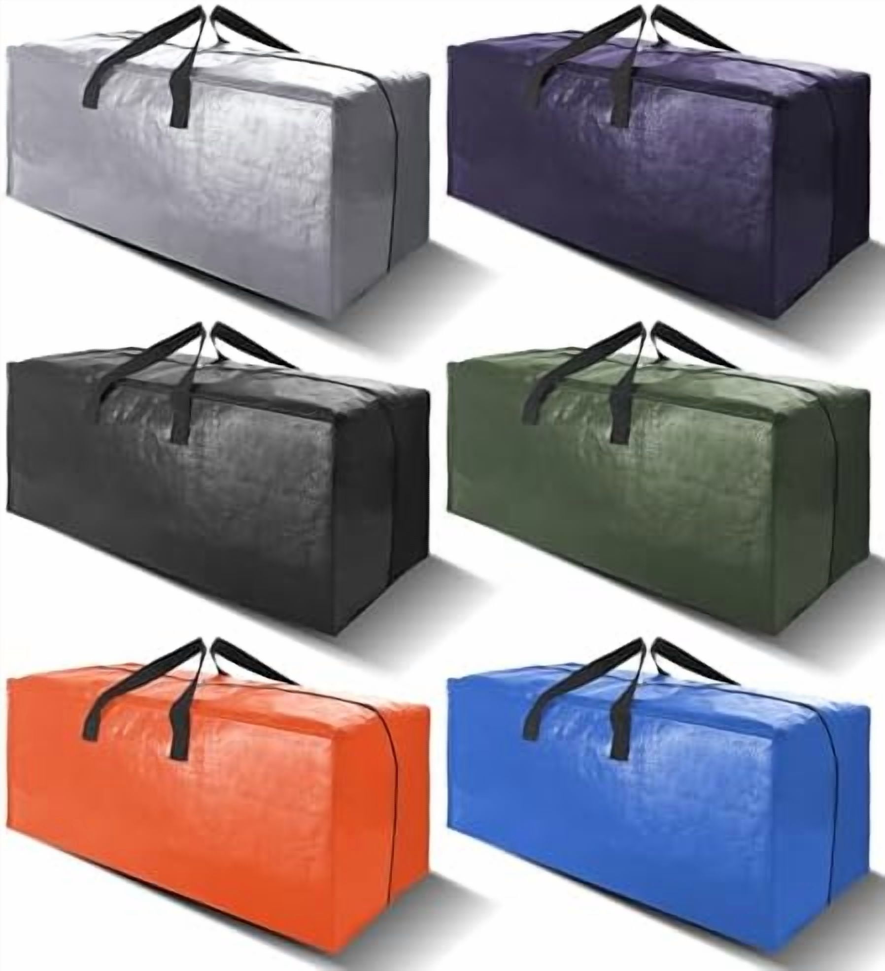 6 Pack Heavy Duty Extra Large Moving Bags W/Backpack Straps - Strong ...