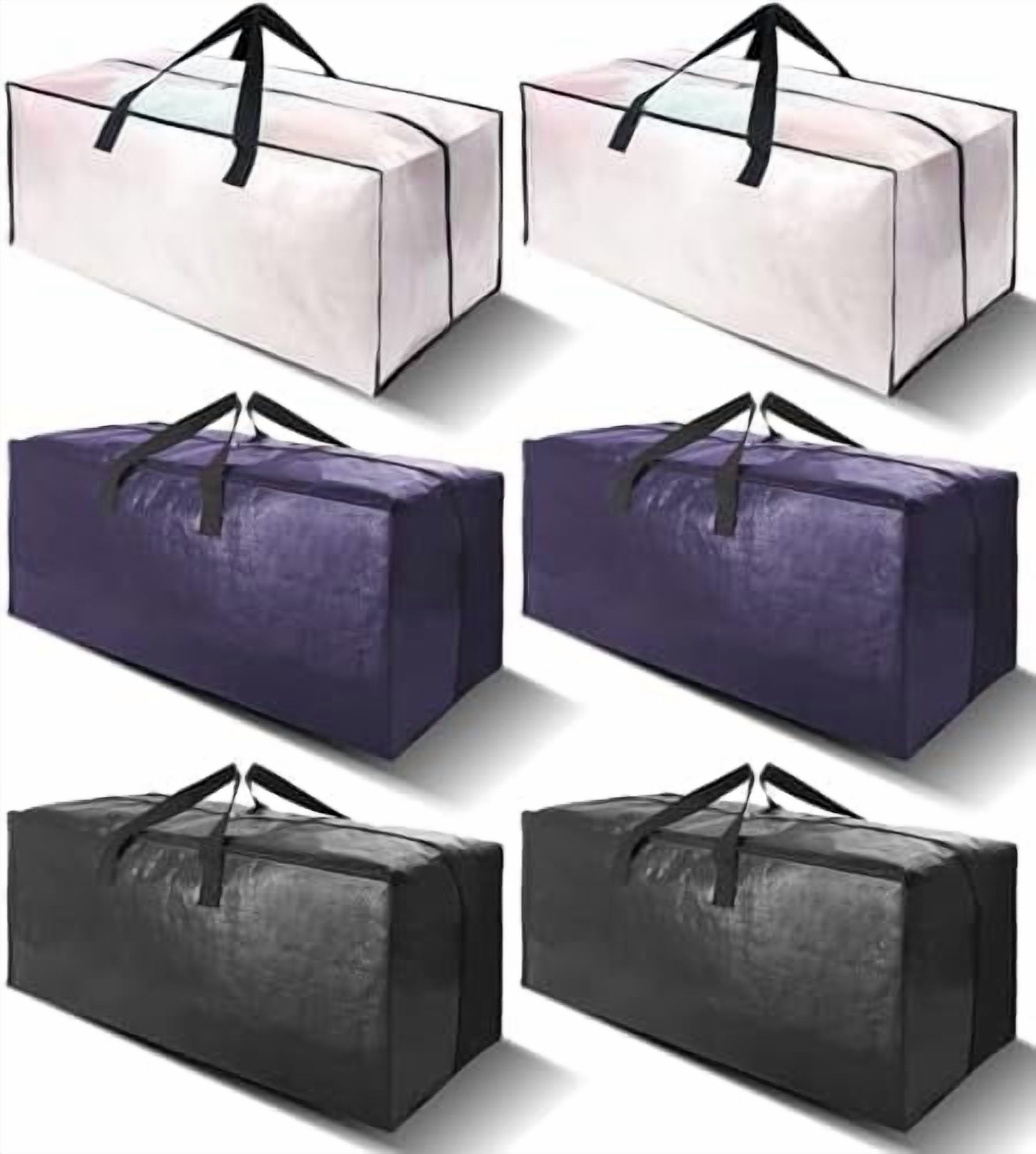 6 Pack Heavy Duty Extra Large Moving Bags W/Backpack Straps - Strong ...