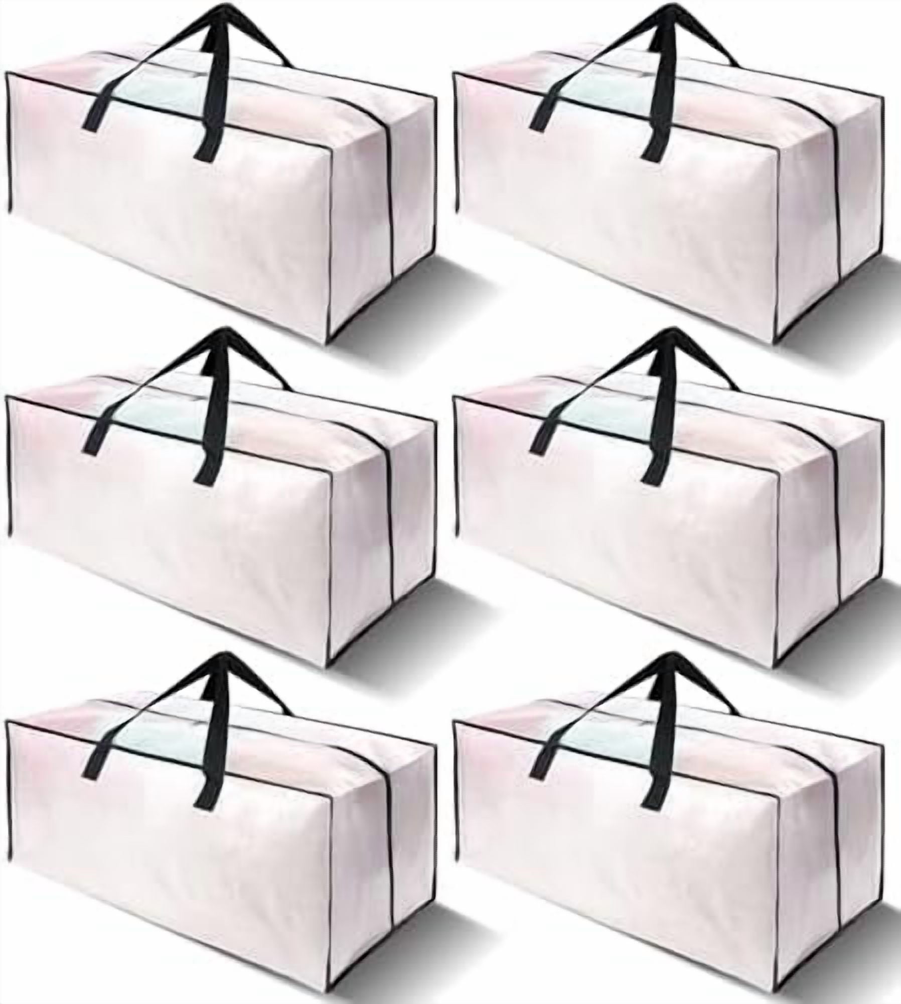 6 Pack Heavy Duty Extra Large Moving Bags W/Backpack Straps - Strong ...