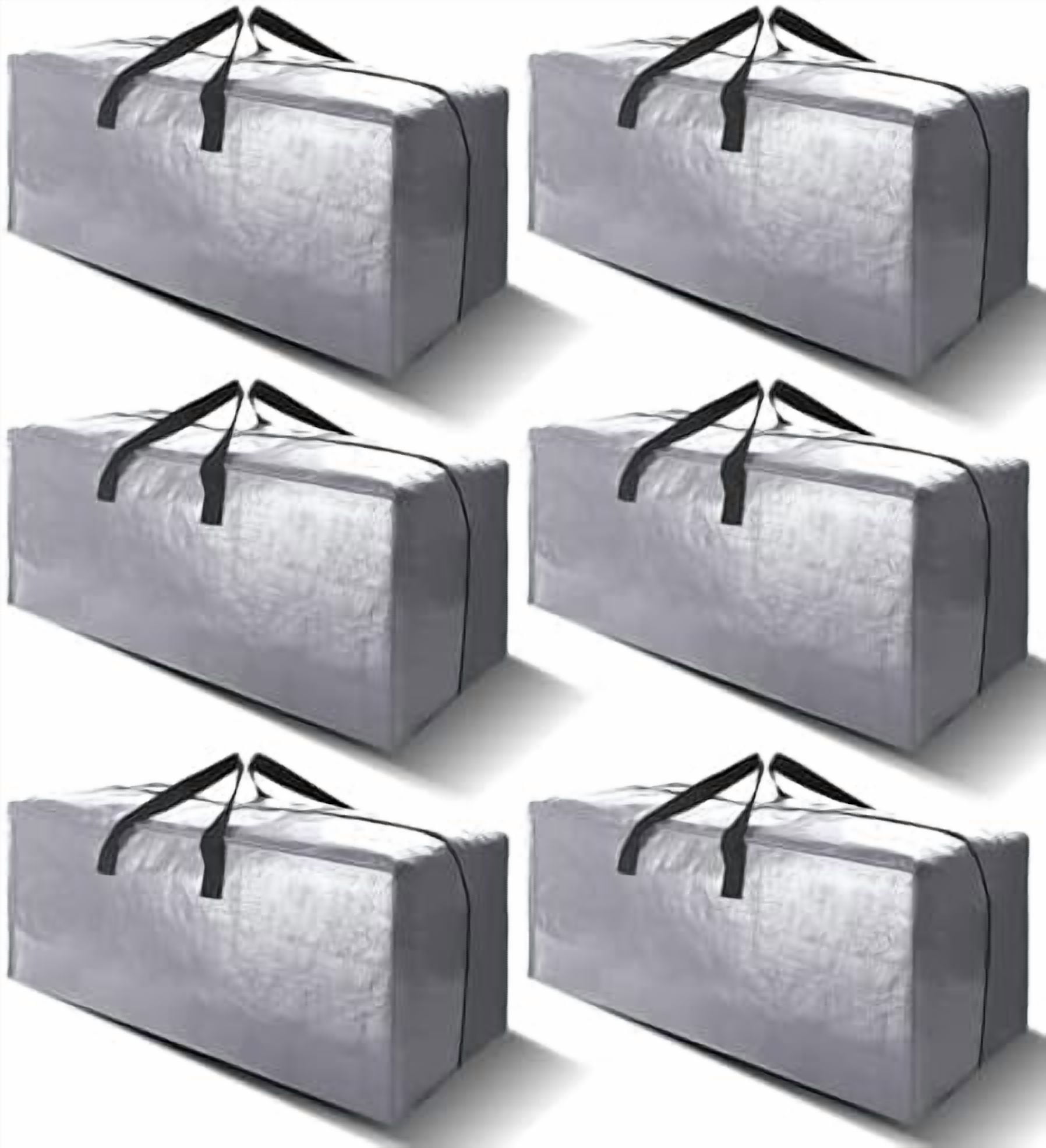 6 Pack Heavy Duty Extra Large Moving Bags W/Backpack Straps - Strong ...