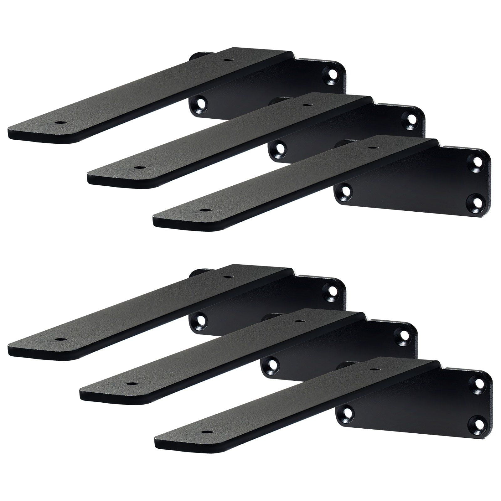 160 lbs Load Shelf Brackets, 6-Pack 8x4 Inch Steel Floating Shelf ...