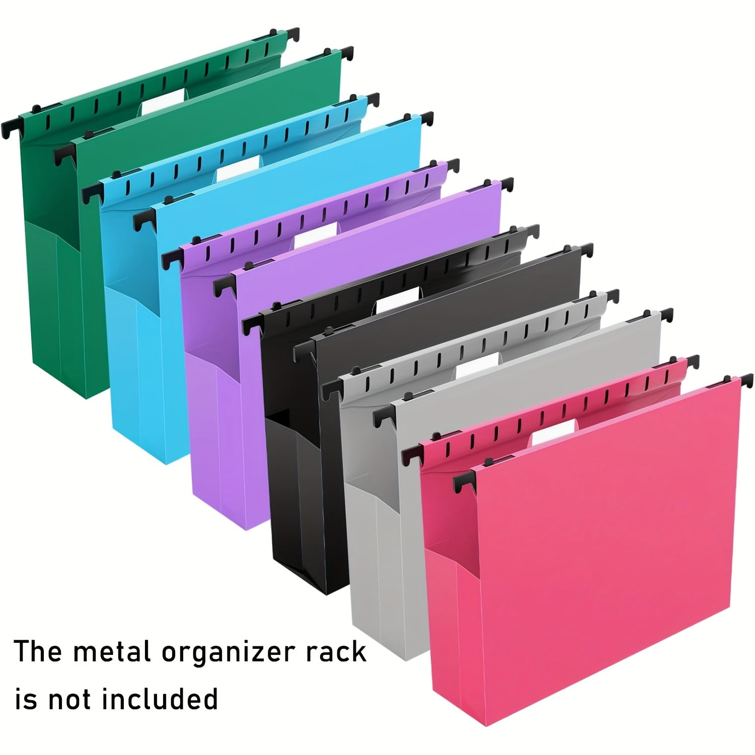 6-Pack Heavy Duty Hanging File Folders, 2-Inch Expansion, Reinforced ...