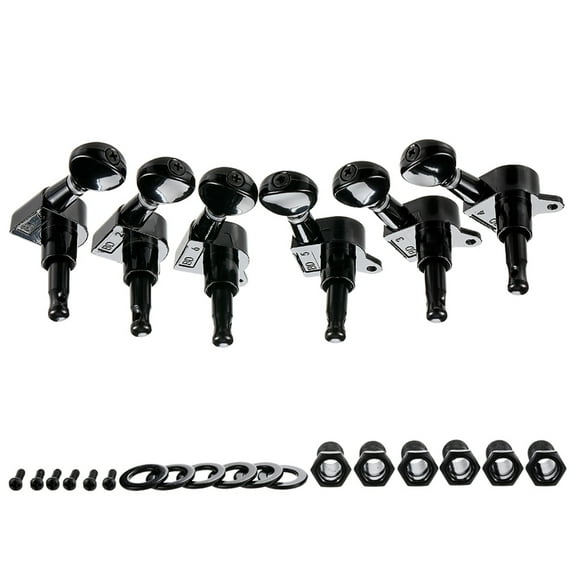 6 Pack Heavy Duty Left Handed Tuning Pegs Metal Texture Suitable for ...