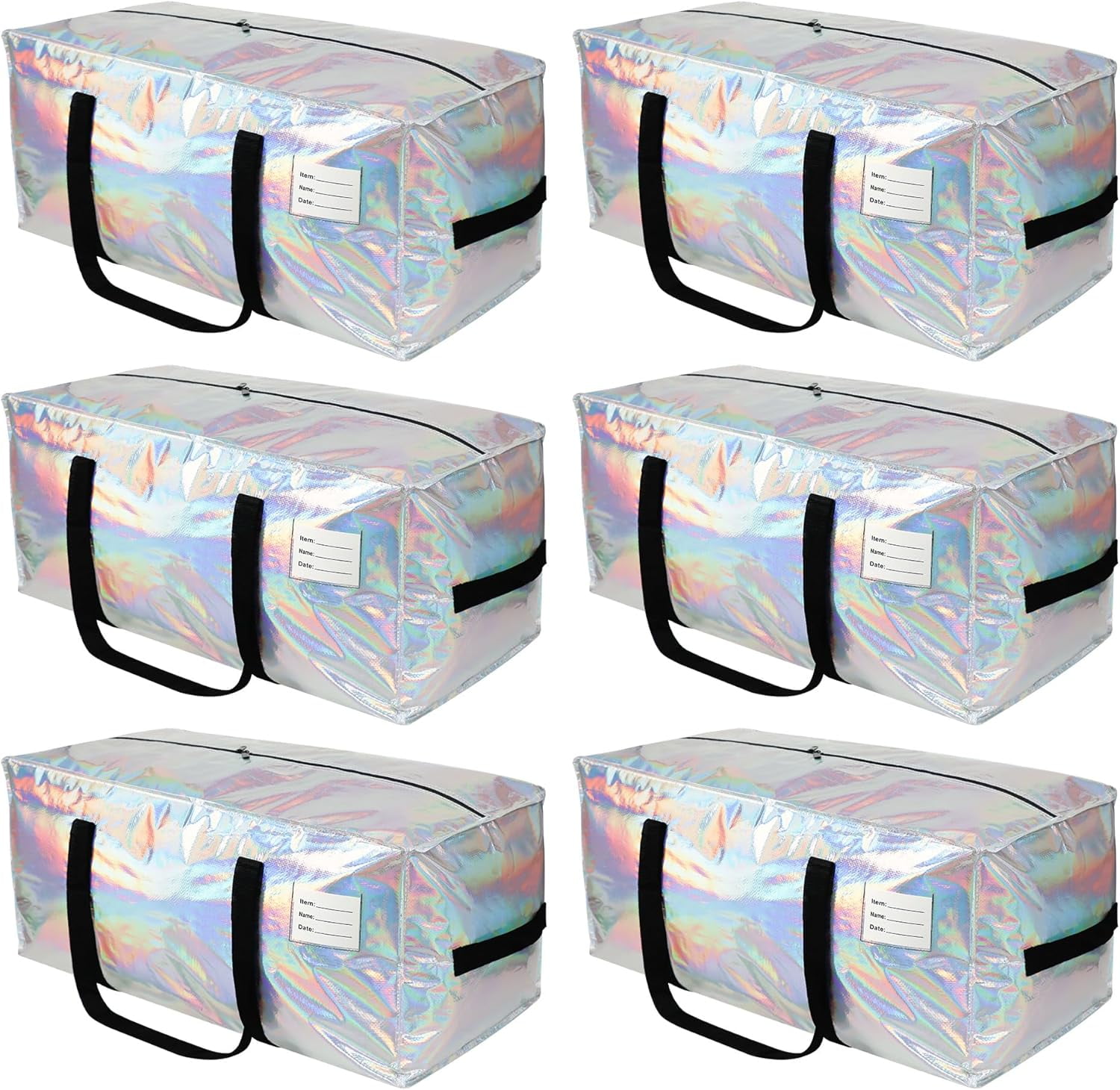 6 Pack Heavy Duty Moving Bags Extra Large Waterproof Foldable Clothing ...