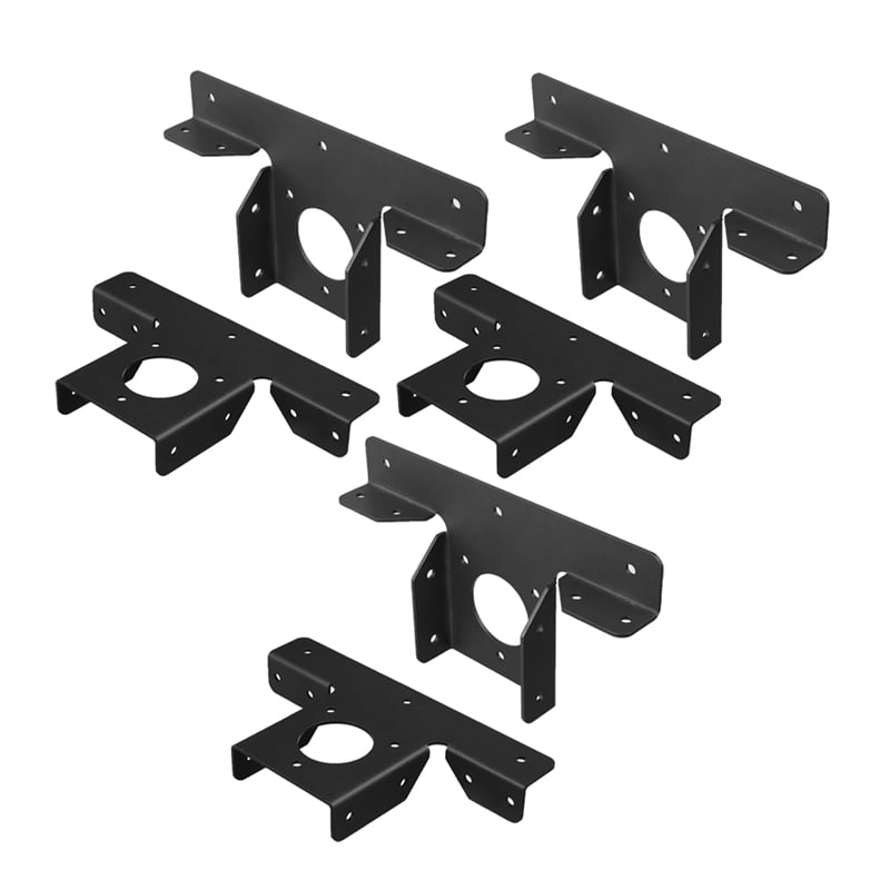 6 Pack Heavy Duty Pergola Corner Brackets Extension 3-Way T Brackets ...