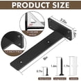 6 Pack Heavy Duty Shelf Brackets 8 inch, Floating Shelf Brackets(1/5 ...