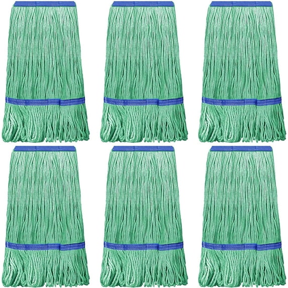 6 Pack Heavy Loop End Cotton String Mop Head Heavy Duty Mop Head ...