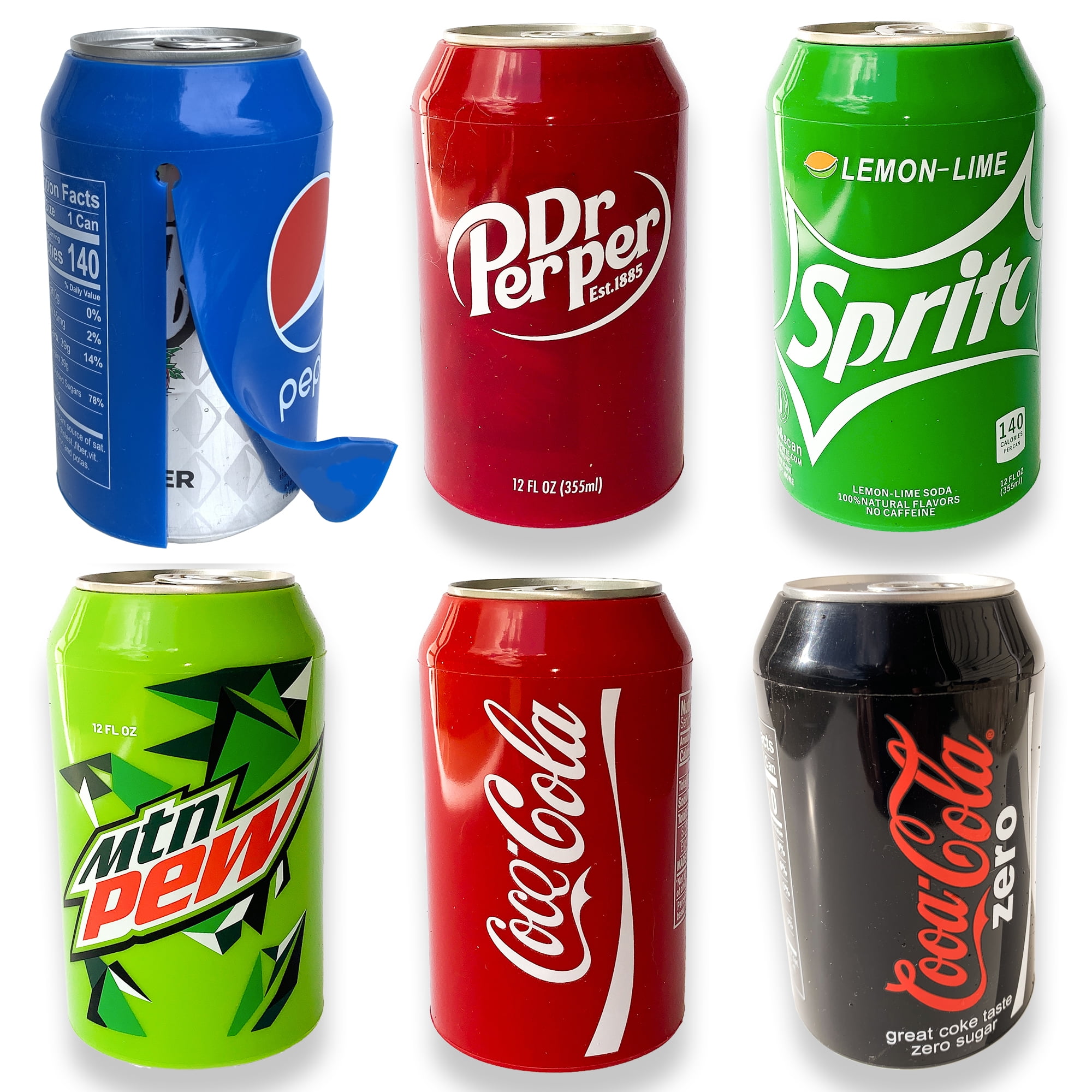 Akkeel Direct 6 Pack Hide a Can Cover, Silicone Sleeves, 6 Colors, Fits ...