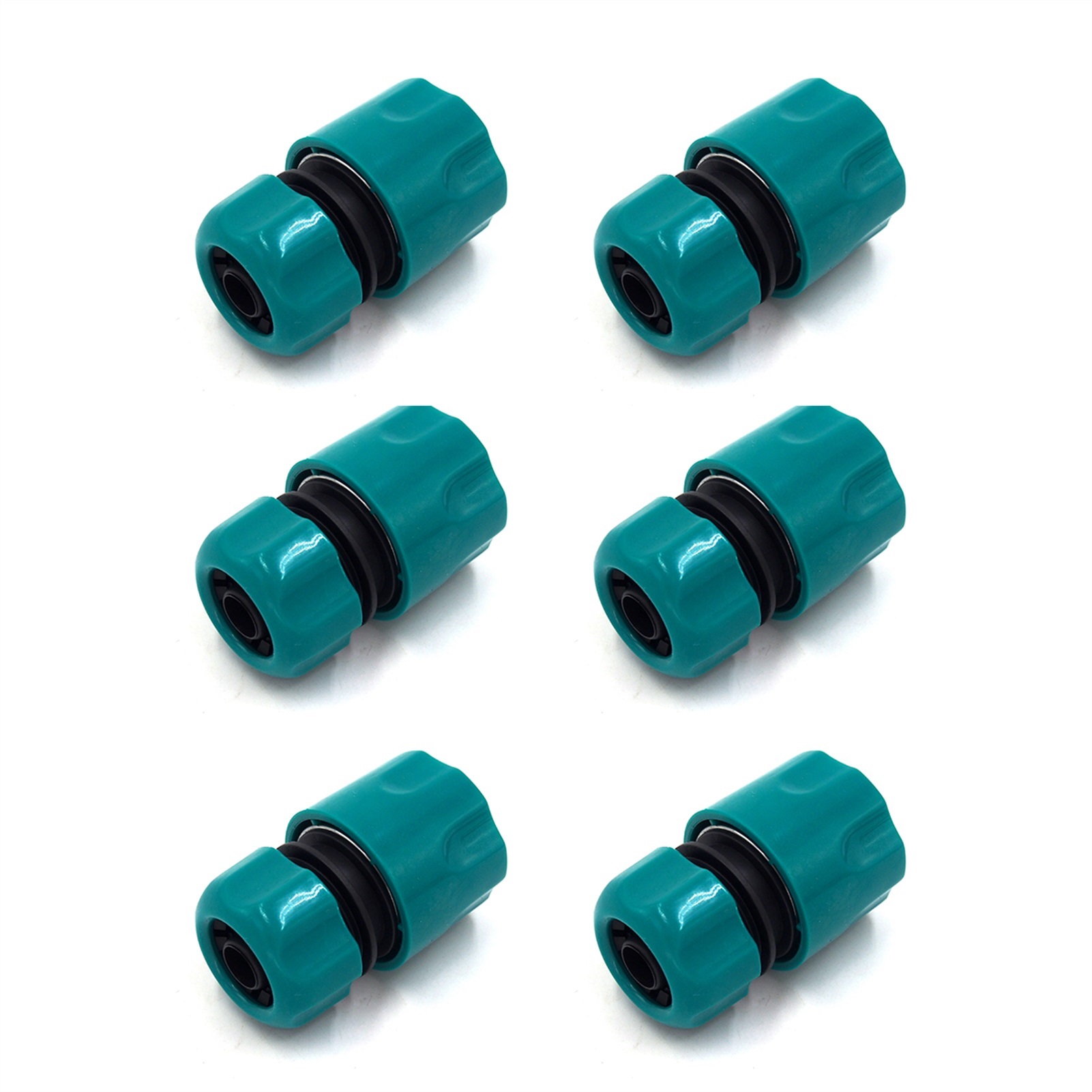6 Pack Hose End Quick Connect Fitting 1/2" or 3/4" Hose Pipe Quick ...