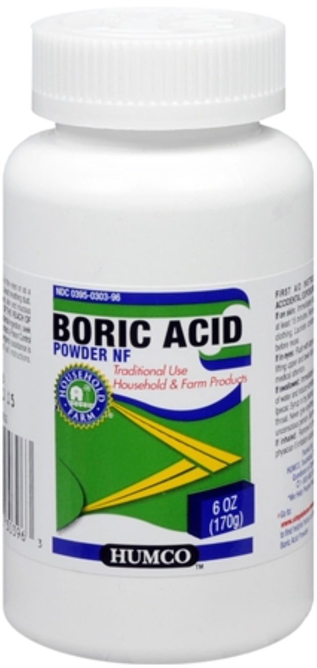 6 Pack - Humco Boric Acid Powder NF 6 oz - Walmart.com