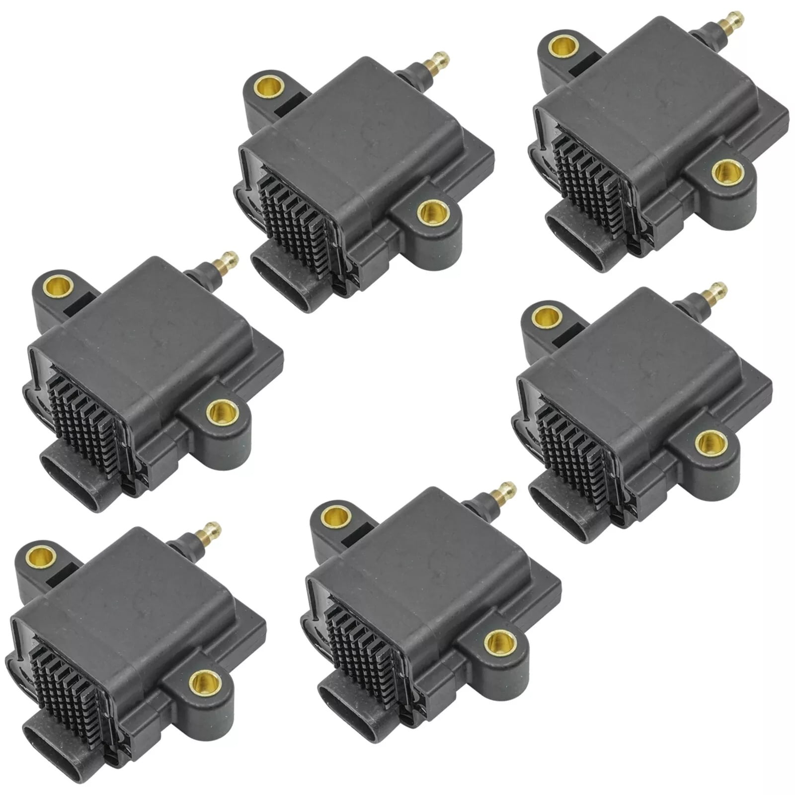 6-Pack Ignition Coils for Mercury Outboard 200 225 250 Hp Pro Xs 3.0L ...
