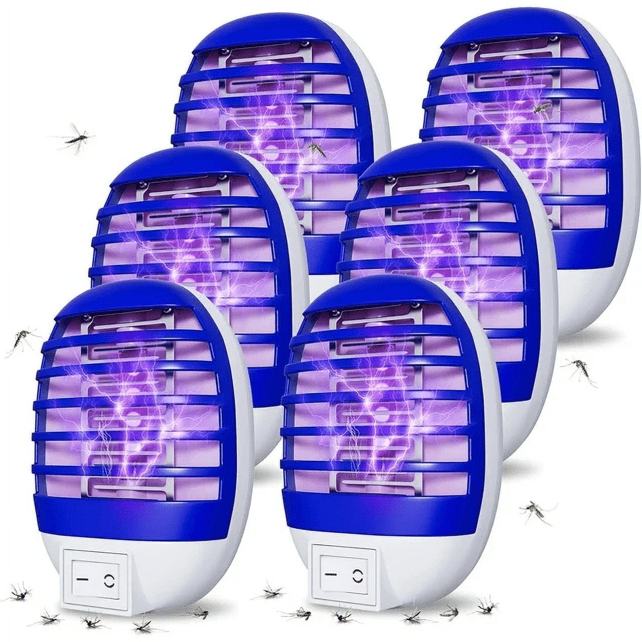 6 Pack Indoor Bug Zapper with LED Light, Mosquitoes Killer for Home ...