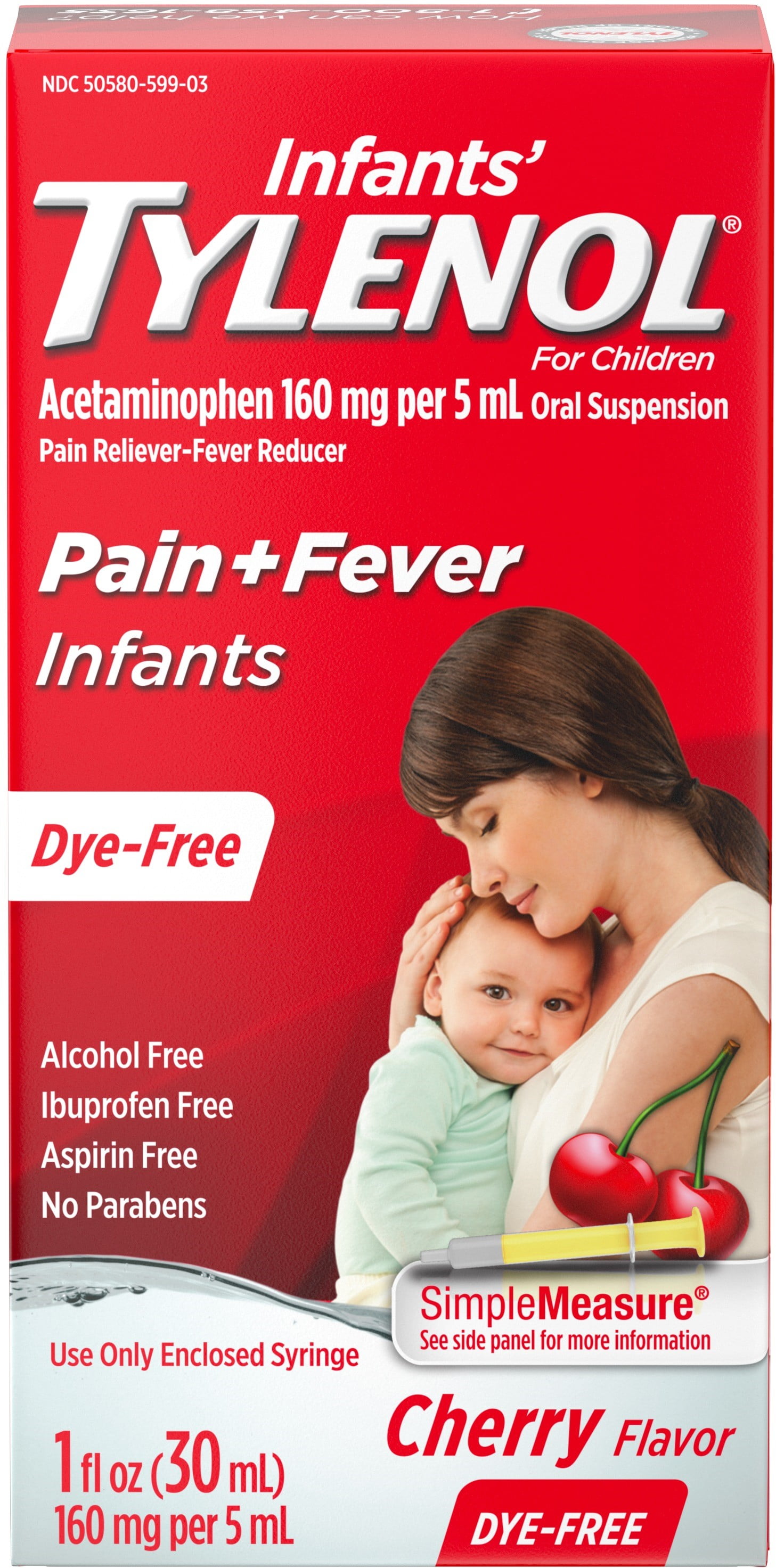 6 Pack - Infant Tylenol Liquid Medicine with Acetaminophen, Pain ...