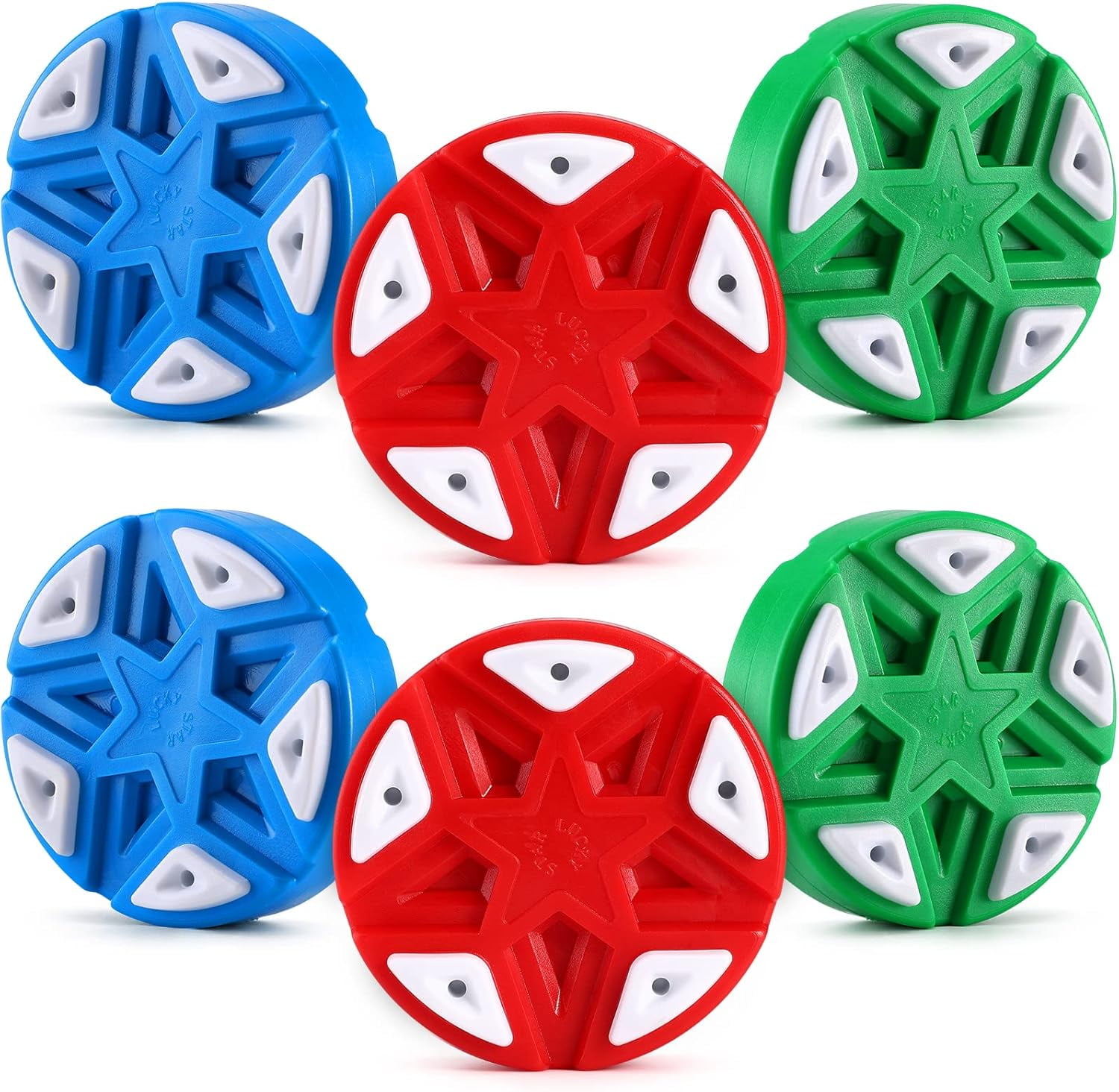 6 Pack Inline Roller Hockey Pucks for Indoor Outdoor Hockey, Street ...