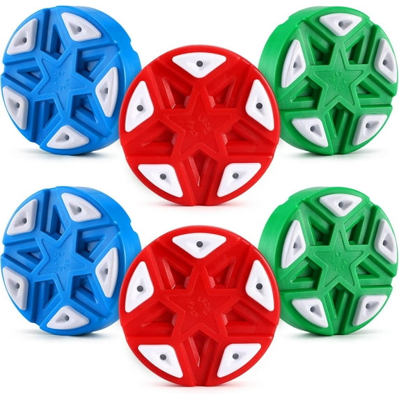 6 Pack Inline Roller Hockey Pucks for Indoor Outdoor Hockey, Street ...