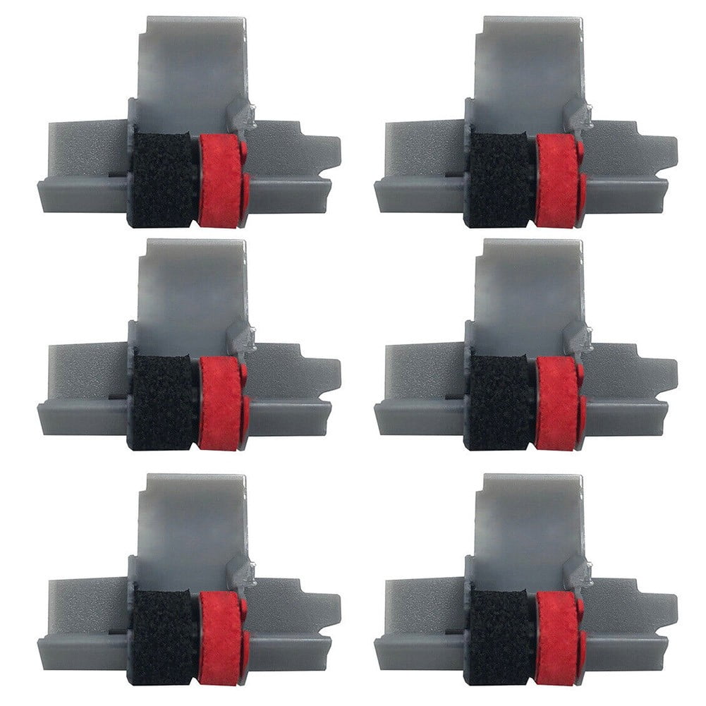 6 Pack IR-40T Black and Red Calculator Ink Rollers IR40T For - Walmart.com