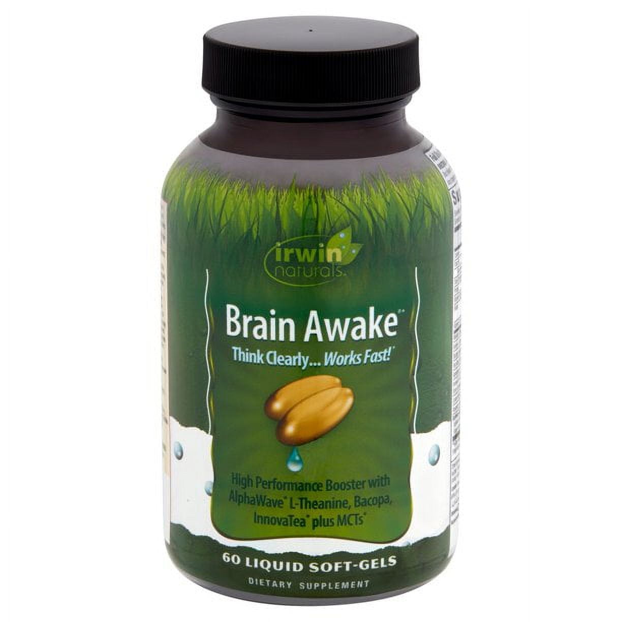 6 Pack Irwin Naturals Brain Awake High Performance Booster Think ...