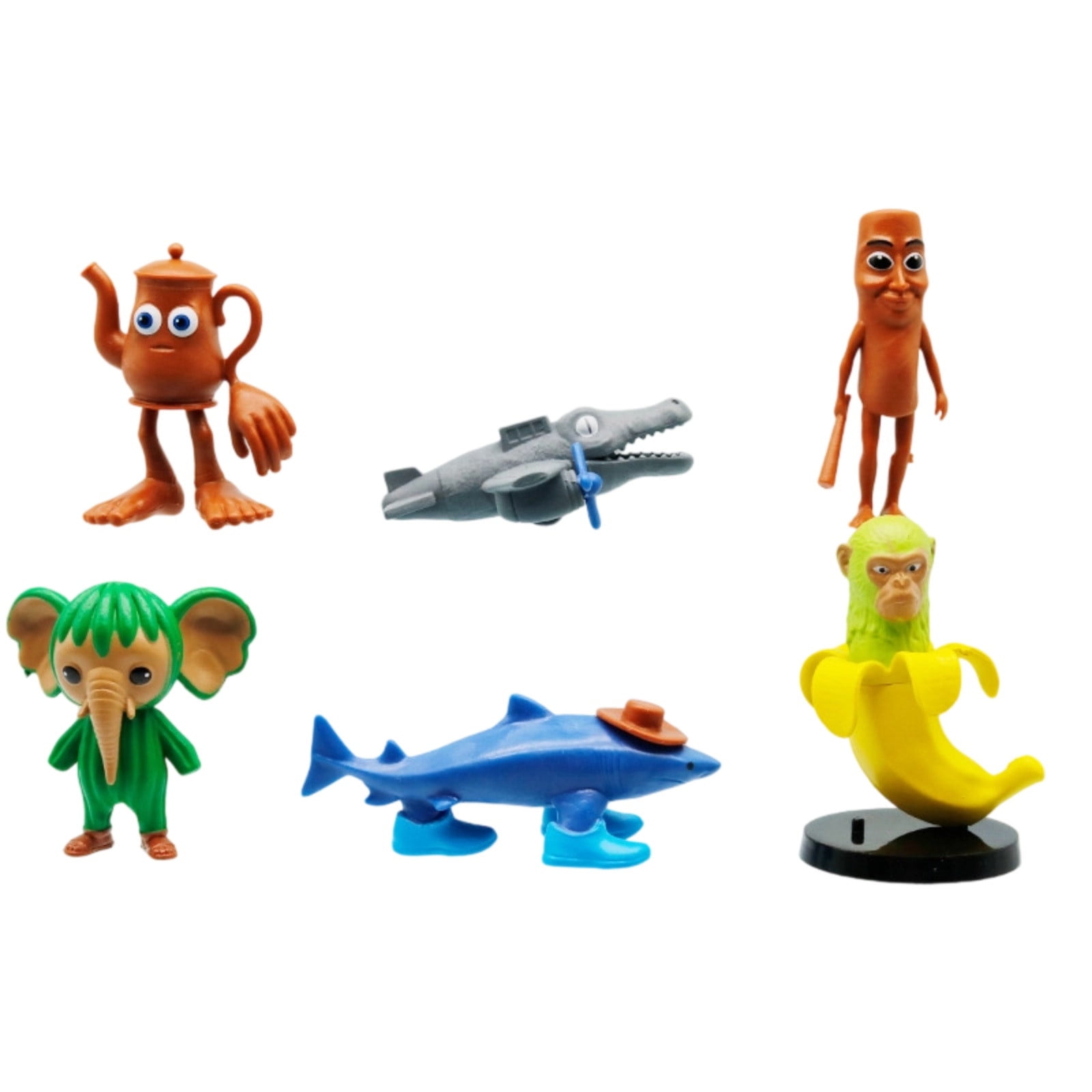 6 Pack Italian Brainrot Collection Doll Toys Set,Figurine for Office ...