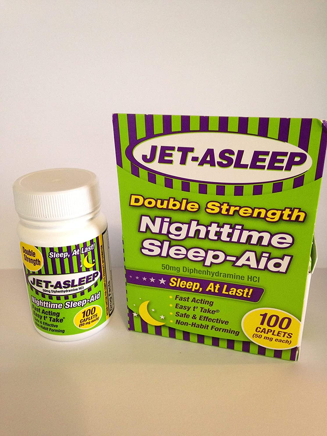 6 Pack Jet-Asleep Double Strength Nighttime Sleep-Aid 100Count ...