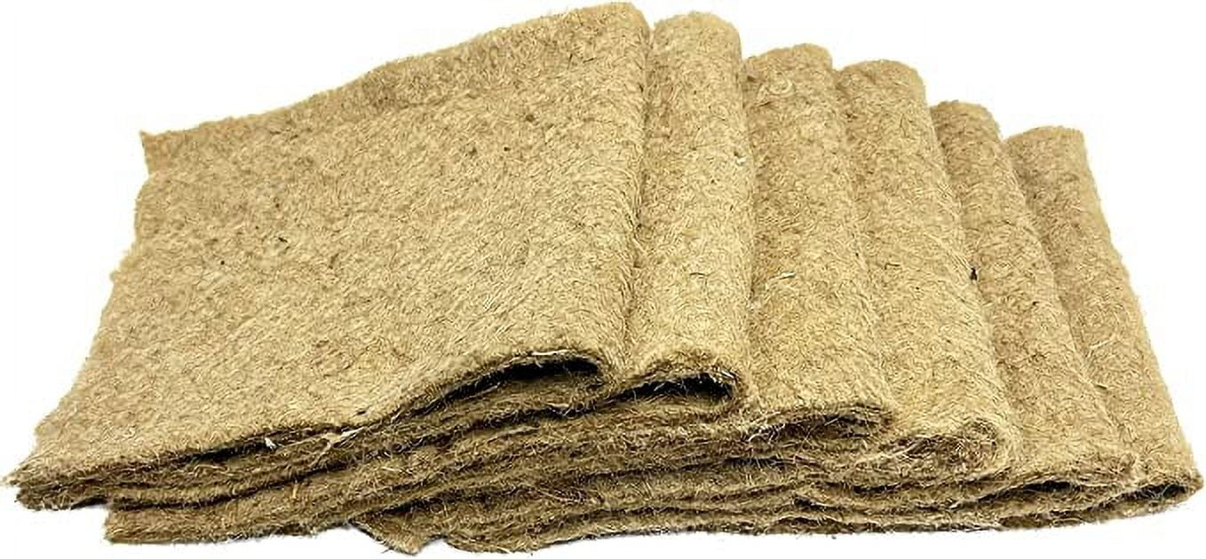 6 Pack Jute Burlap Grow Mats - 10x20 Inches Hydroponic Grow Pads for ...